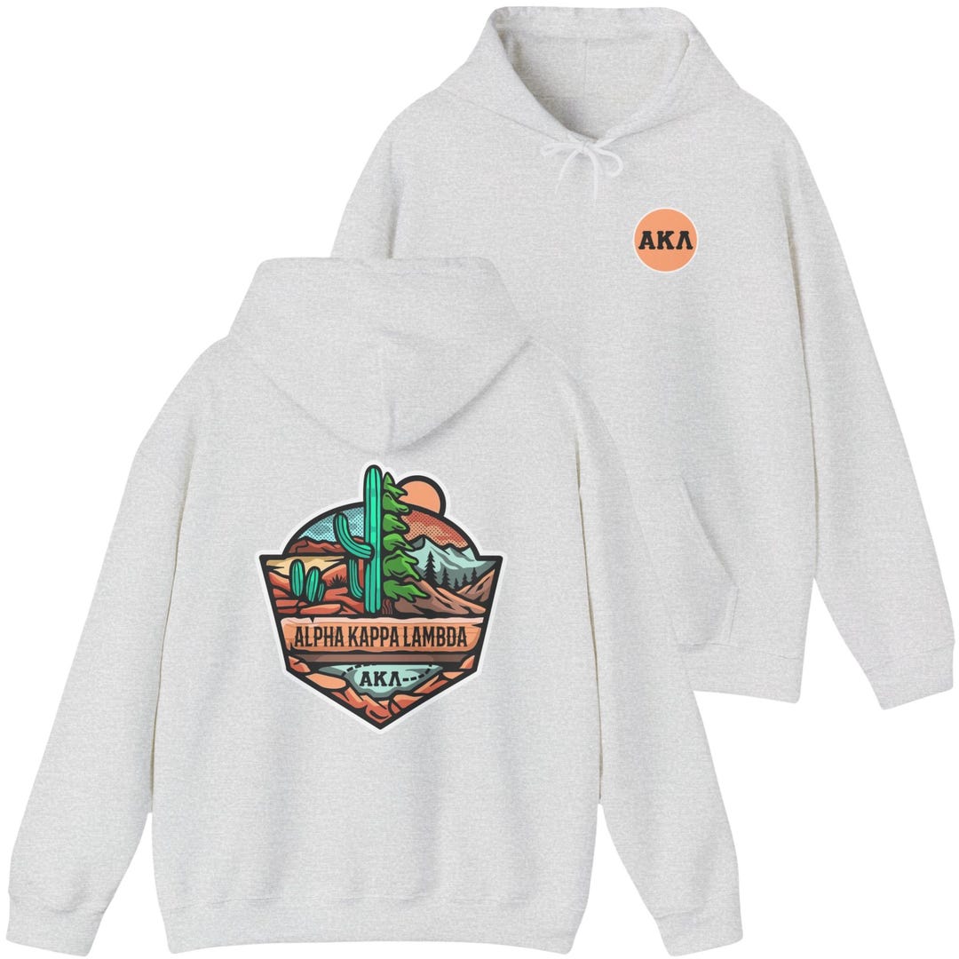 Alpha Kappa Lambda Graphic Hoodie Desert Mountains - Etsy