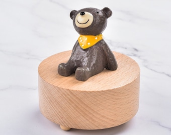 Music Box Bear - Etsy