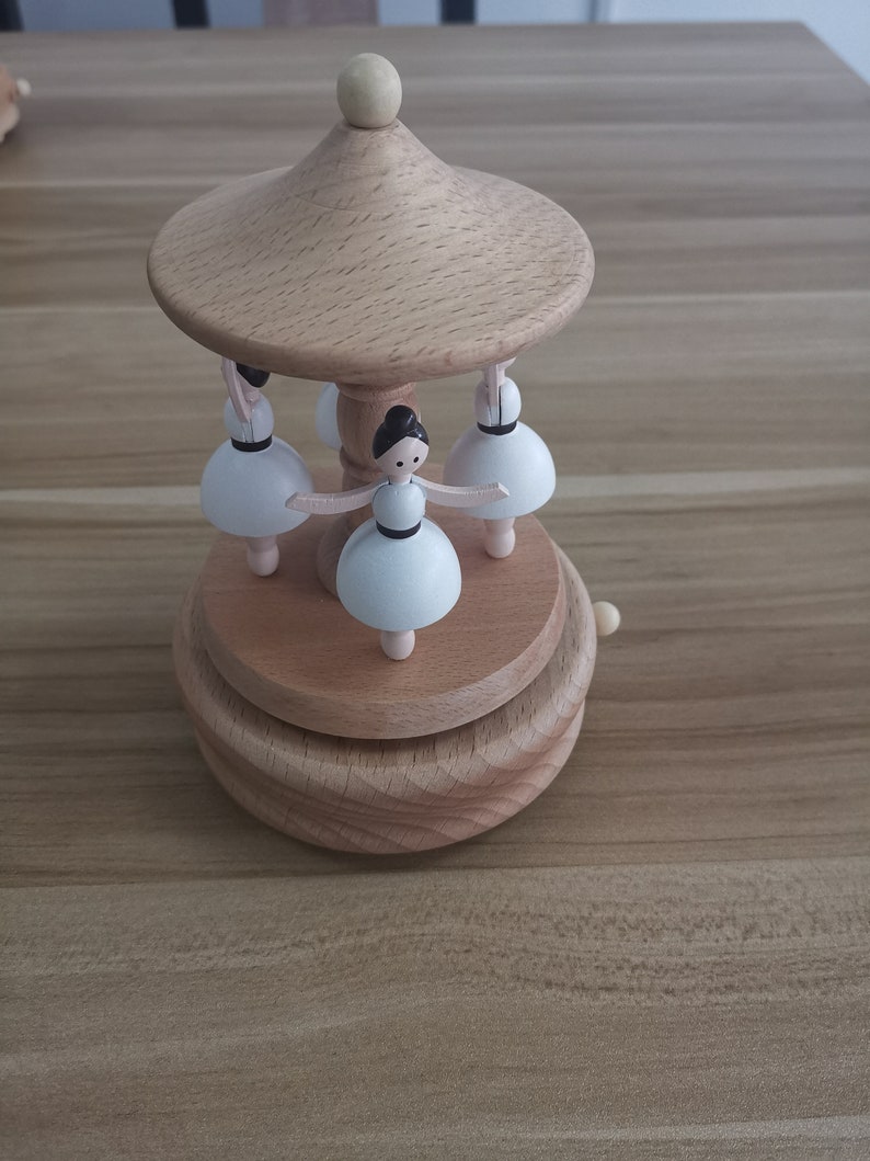 Ballerina Carousel Music Box - Etsy