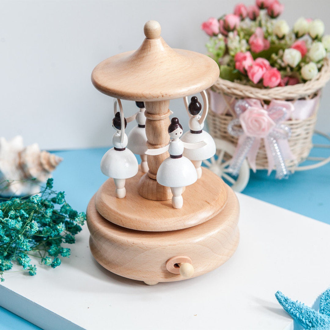 Ballerina Carousel Music Box - Etsy