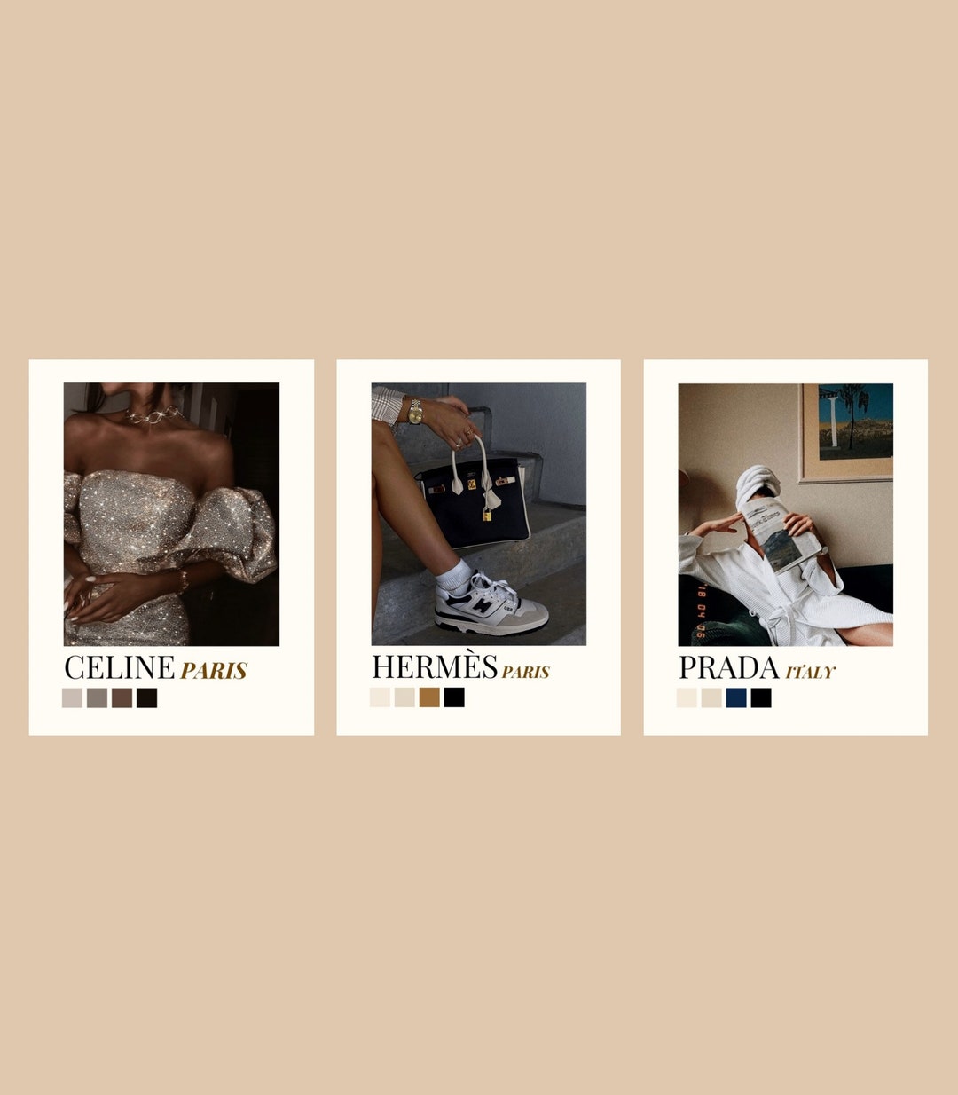 Set of 3 Printable Art - Boujee Wall Art - Glamorous Designer Fashion ...