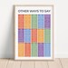 Other Ways to Say Poster, Learning Chart, Educational Wall Art ...