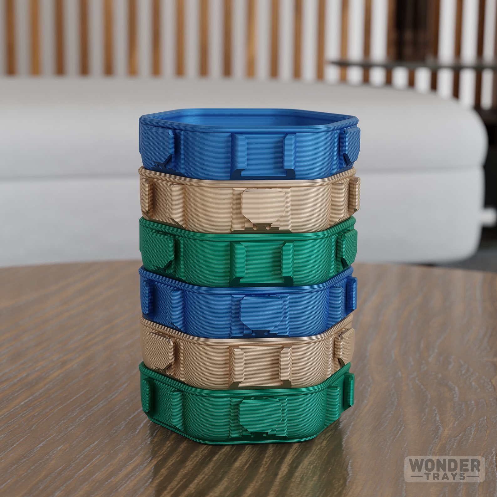 Wonder Trays - 6 Pack Hexagonal Board Game Token Trays ...