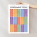 Other Ways to Say Poster, Learning Chart, Educational Wall Art ...