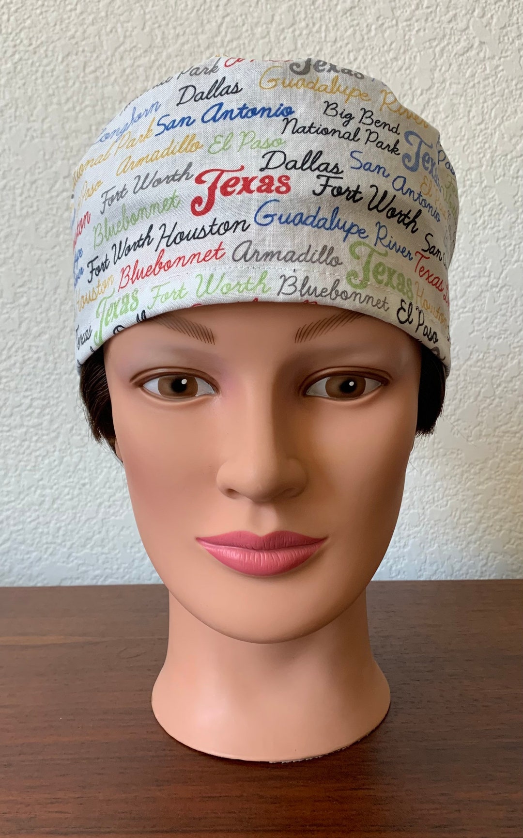 Unisex or Men’s Scrub Hat- Texas State Pride Tossed Words-usa Made ...