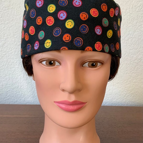 Smiley Face Scrub Cap - Etsy