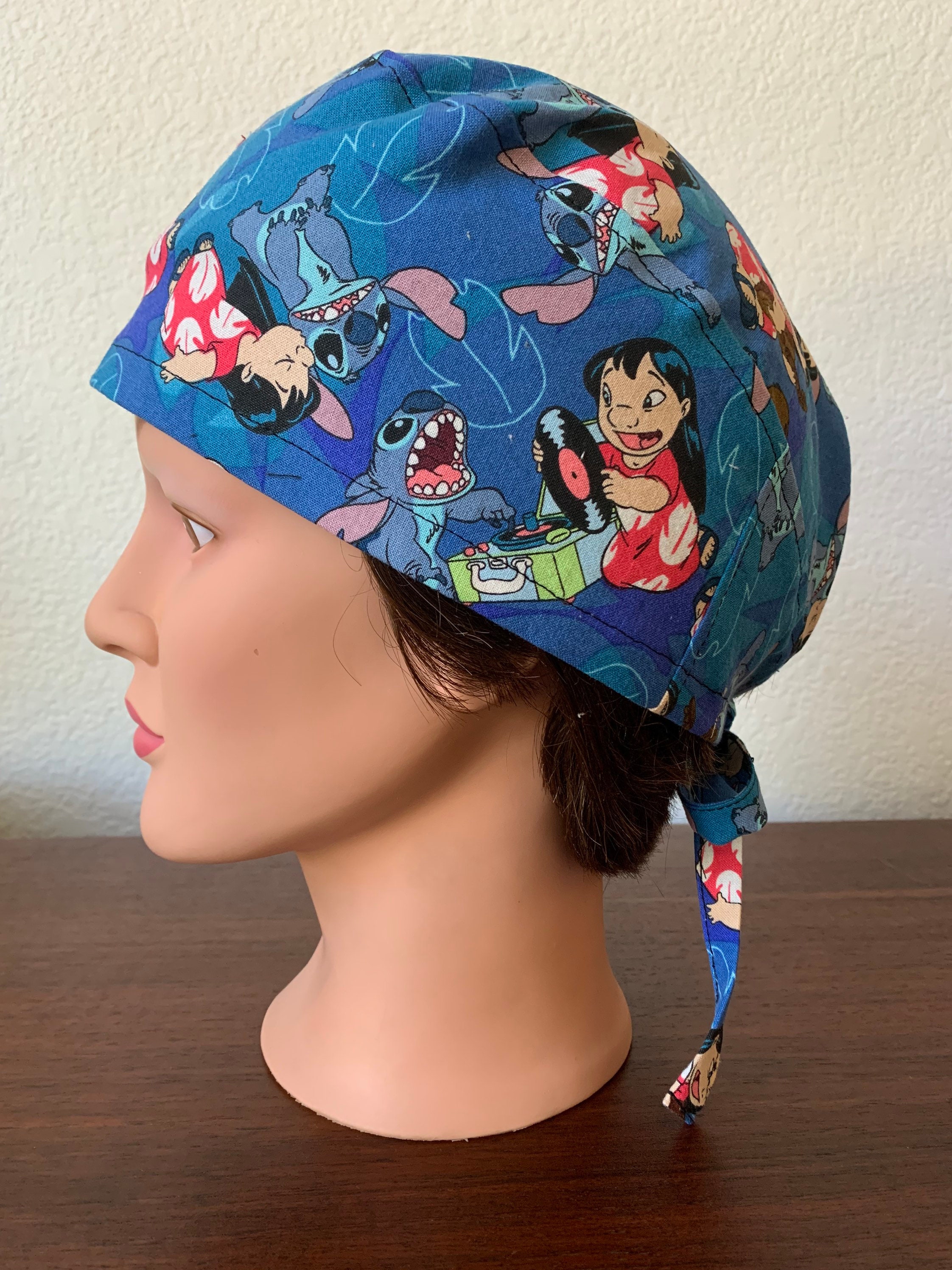 Unisex or Mens Scrub Hat-disney Blue Lilo and Stitch-usa | Etsy