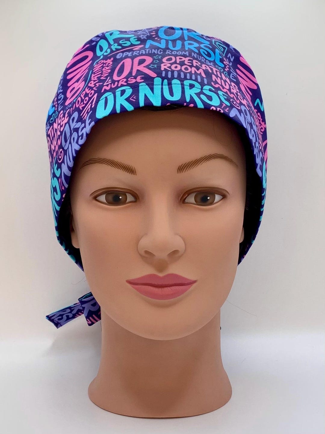 Purple Operating Room Nurse Sayings Bouffant or Euro Style Scrub Cap ...