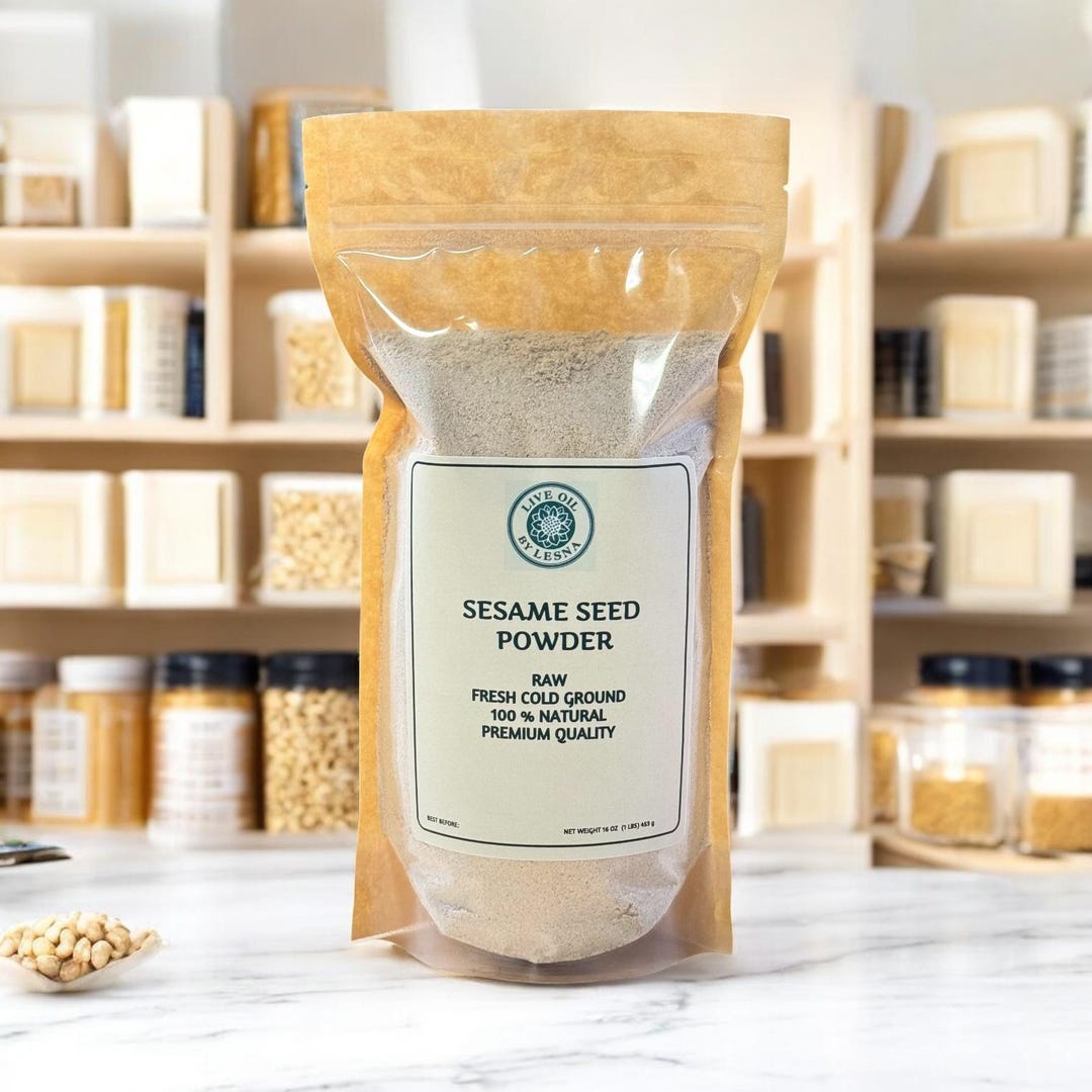 Raw Cold-ground Sesame Seed Powder / Freshly Ground - Etsy