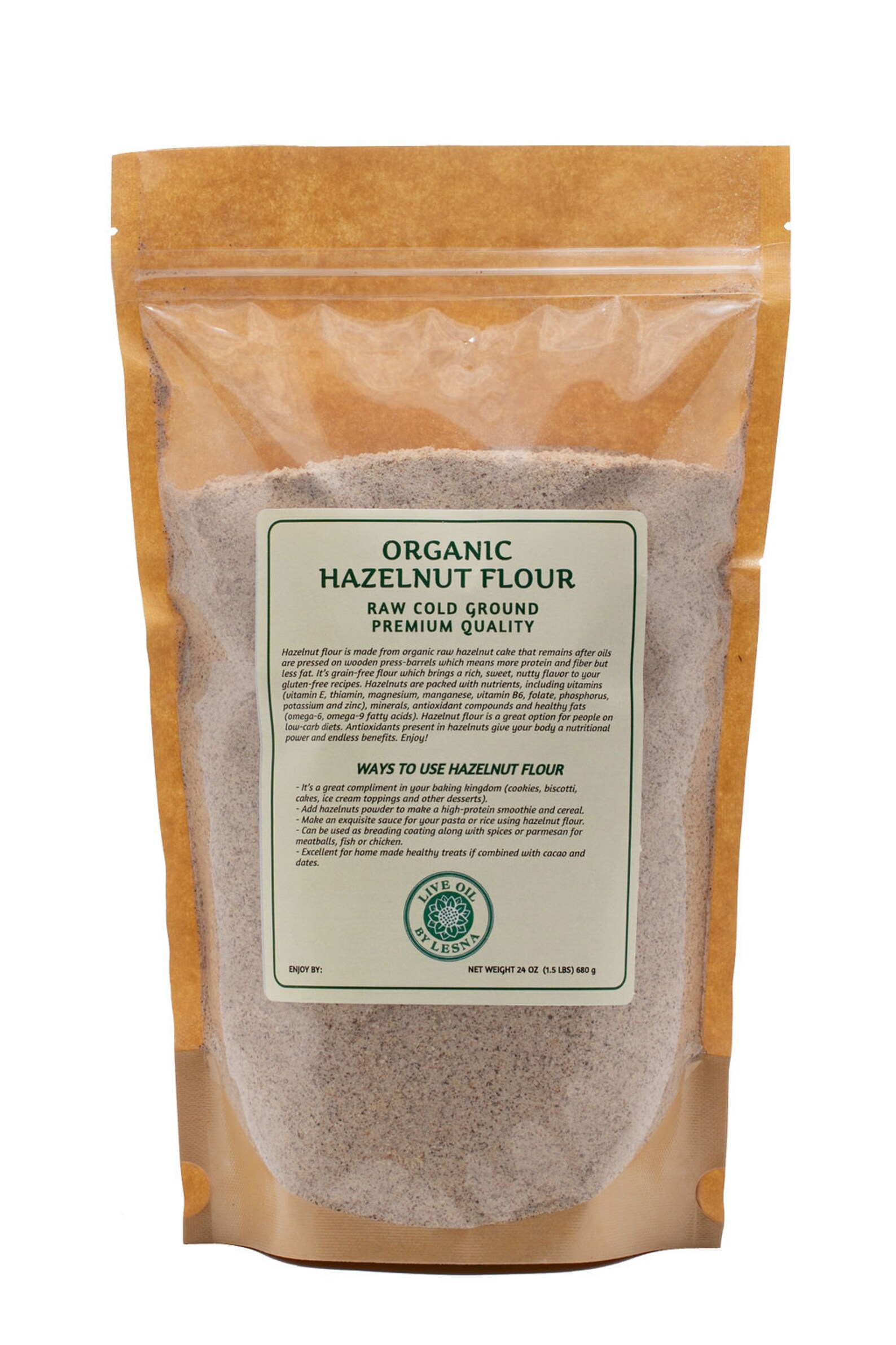 Organic Hazelnut Powder Hazelnut Meal with Vitamins and | Etsy
