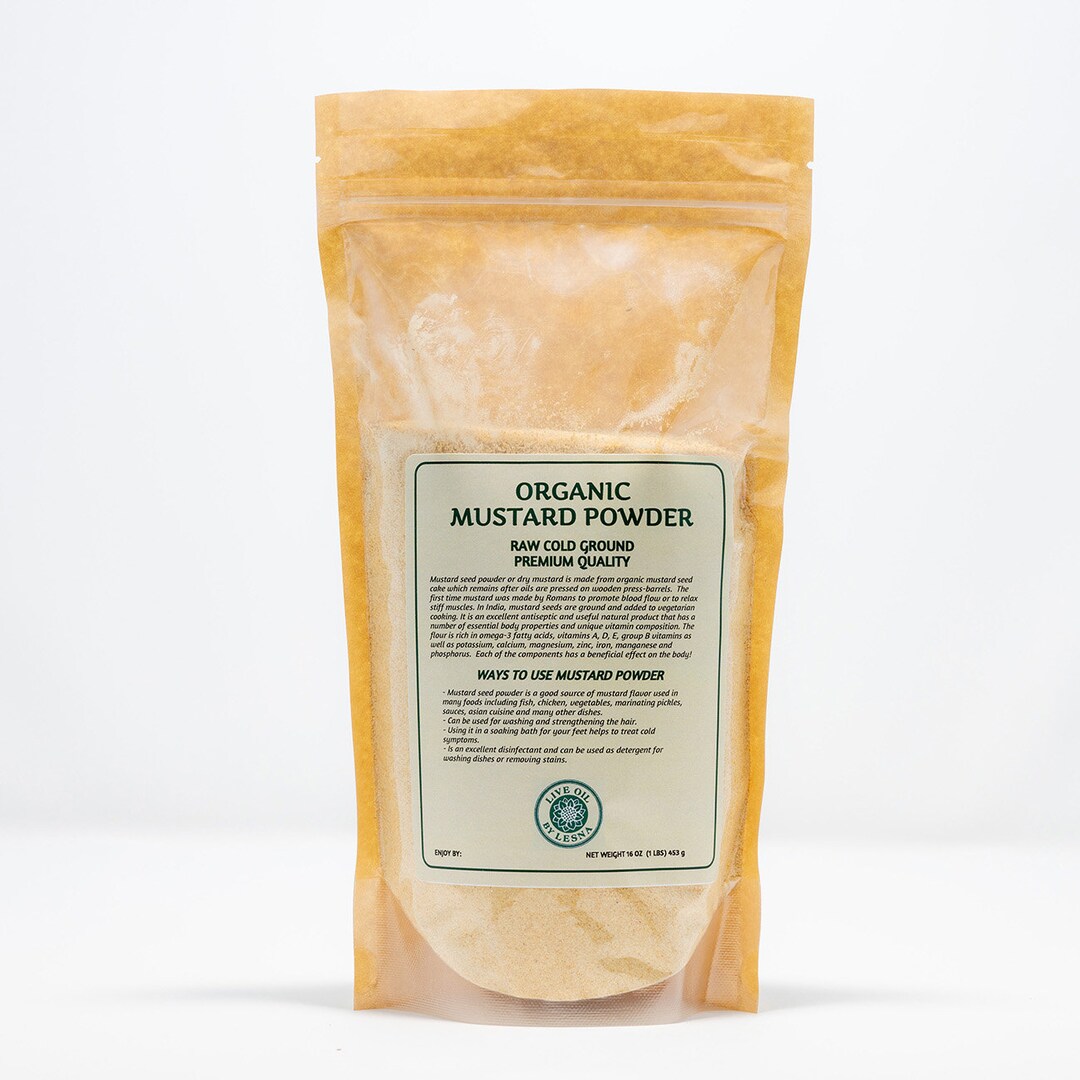 Raw Mustard Seed Powder Fresh Cold-ground Processed Gluten-free Mustard ...