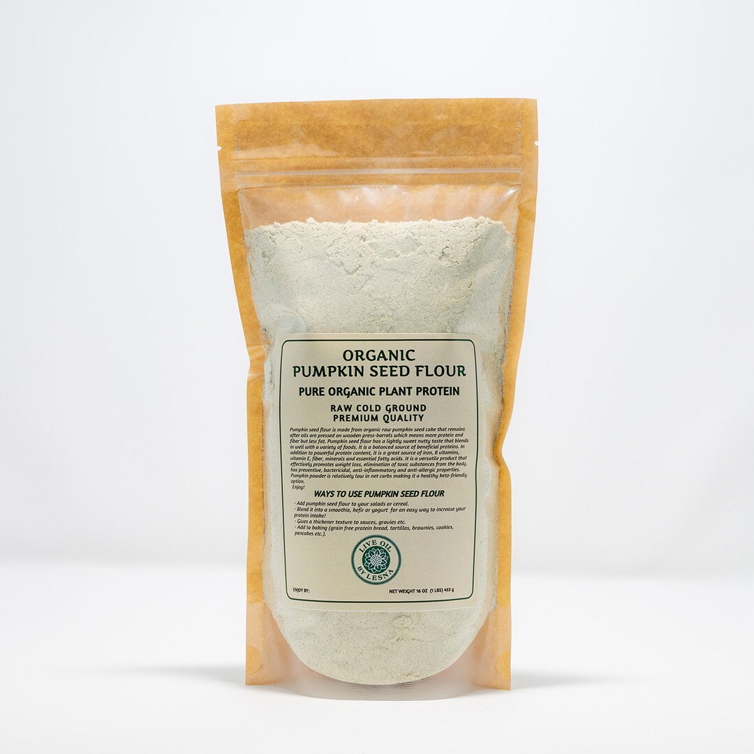 Artisanal Raw Cold Ground Pumpkin Seed Flour Small Batch, Wooden Press Seeds Defatting Method - Etsy