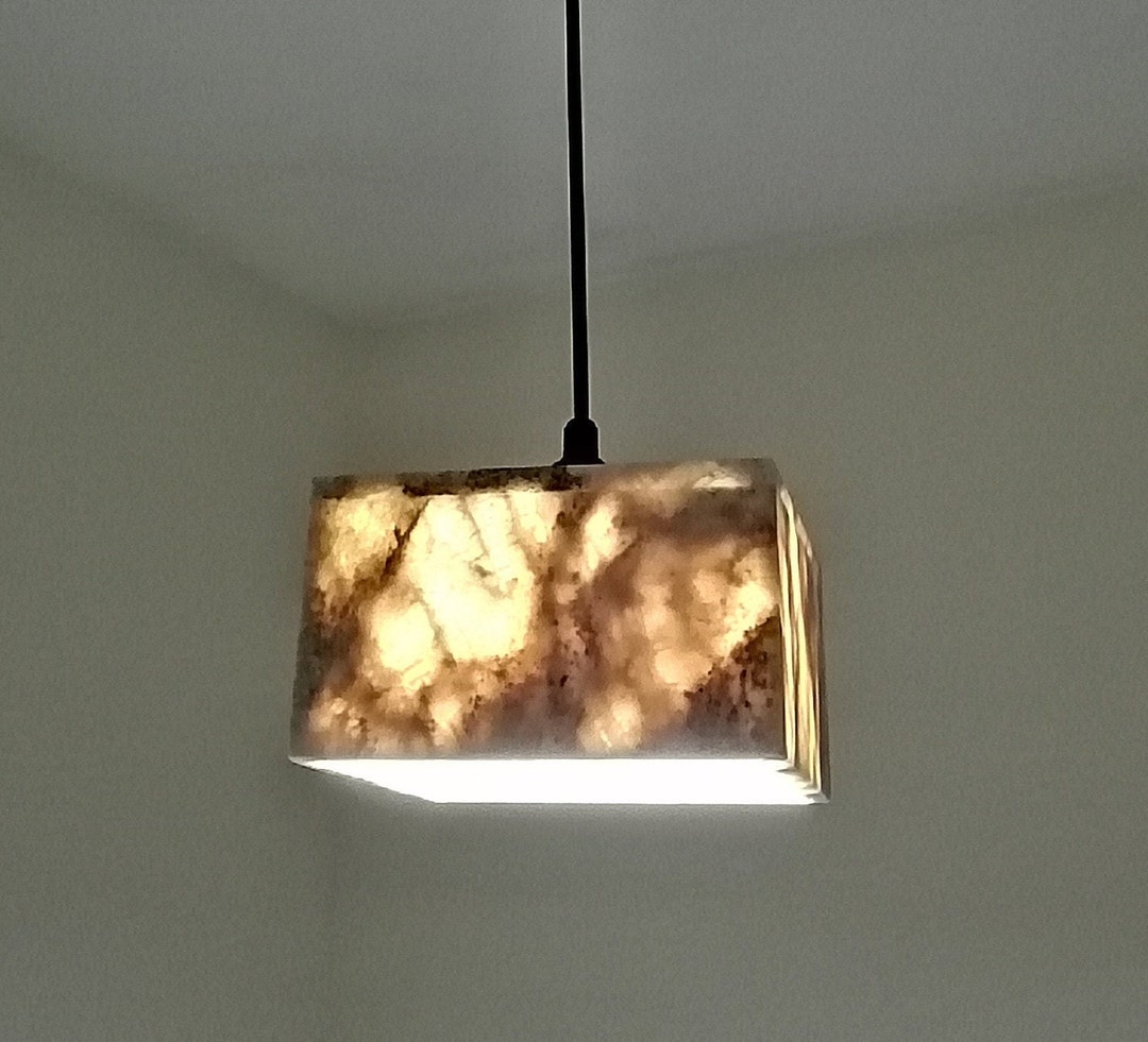Alabaster Pendant Lamp Hanging Lights Art Deco Lamp Ceiling - Etsy