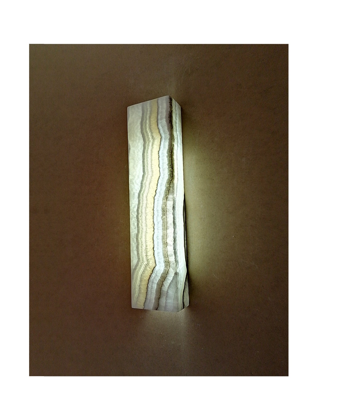 Alabaster Wall Lamp 16X4X2 Inches Lightbox Alabaster Stone - Etsy