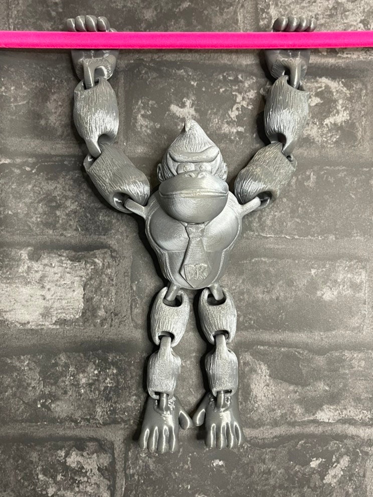 Donkey Kong 3D Printed Flexible Articulated - Etsy
