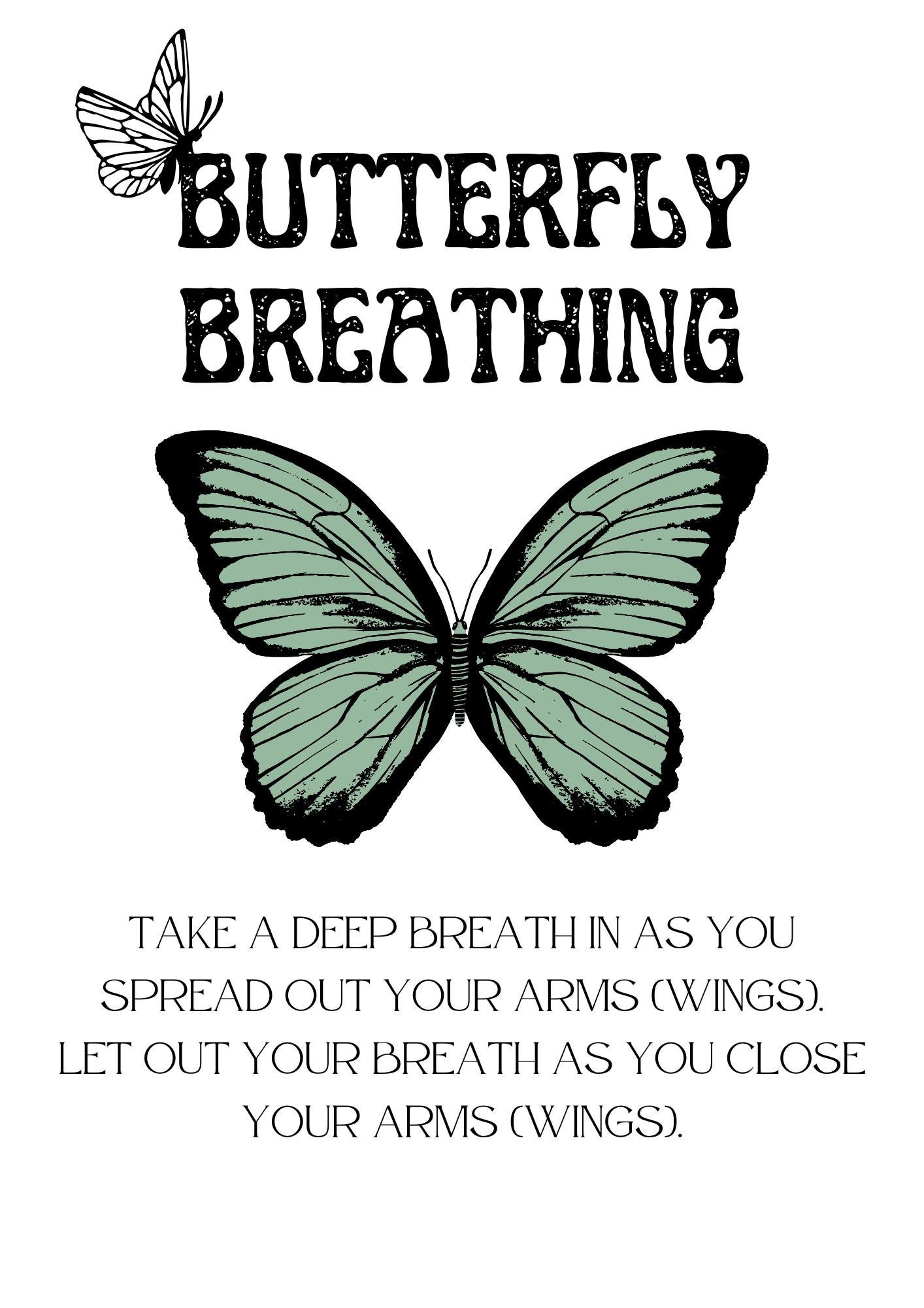 Butterfly Breathing Technique Poster - Etsy