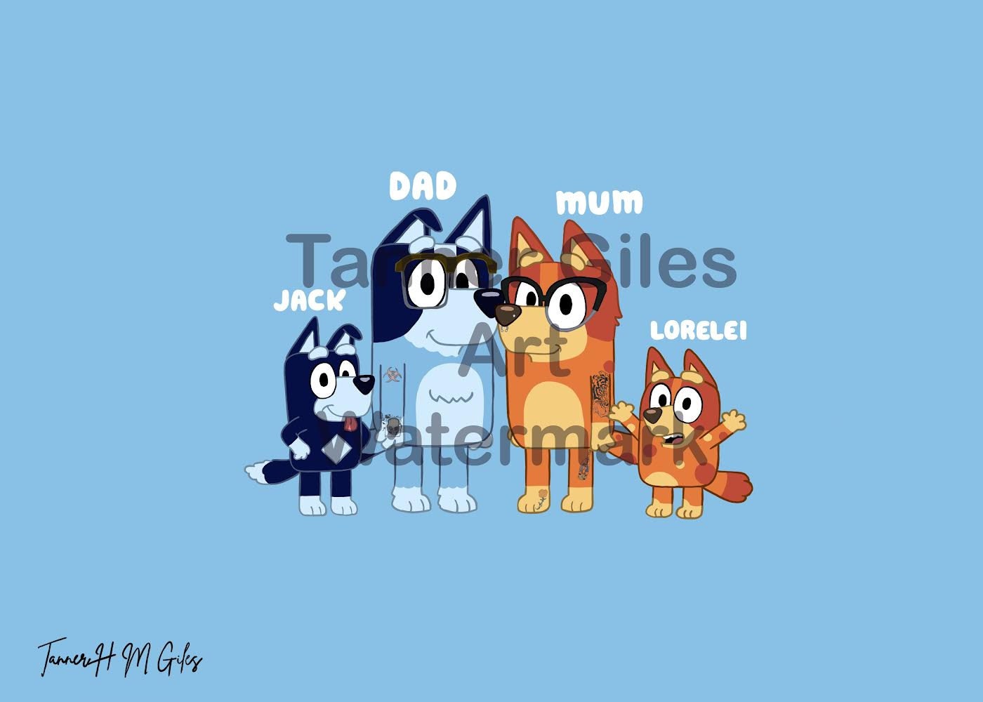 Custom Bluey Characters - Etsy