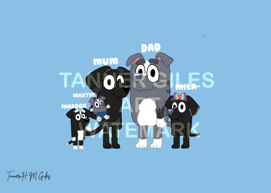 Custom Bluey Characters - Etsy