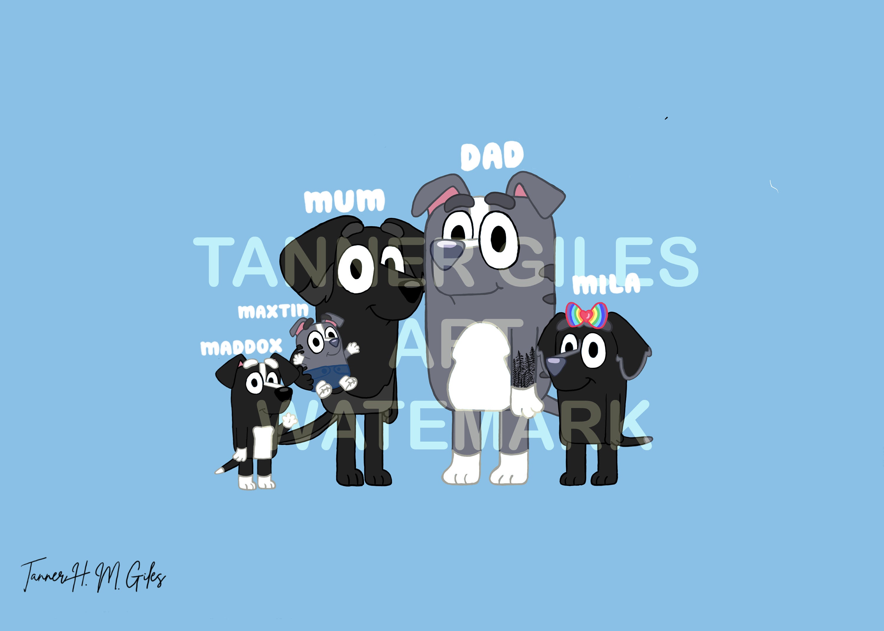 Custom Bluey Characters - Etsy