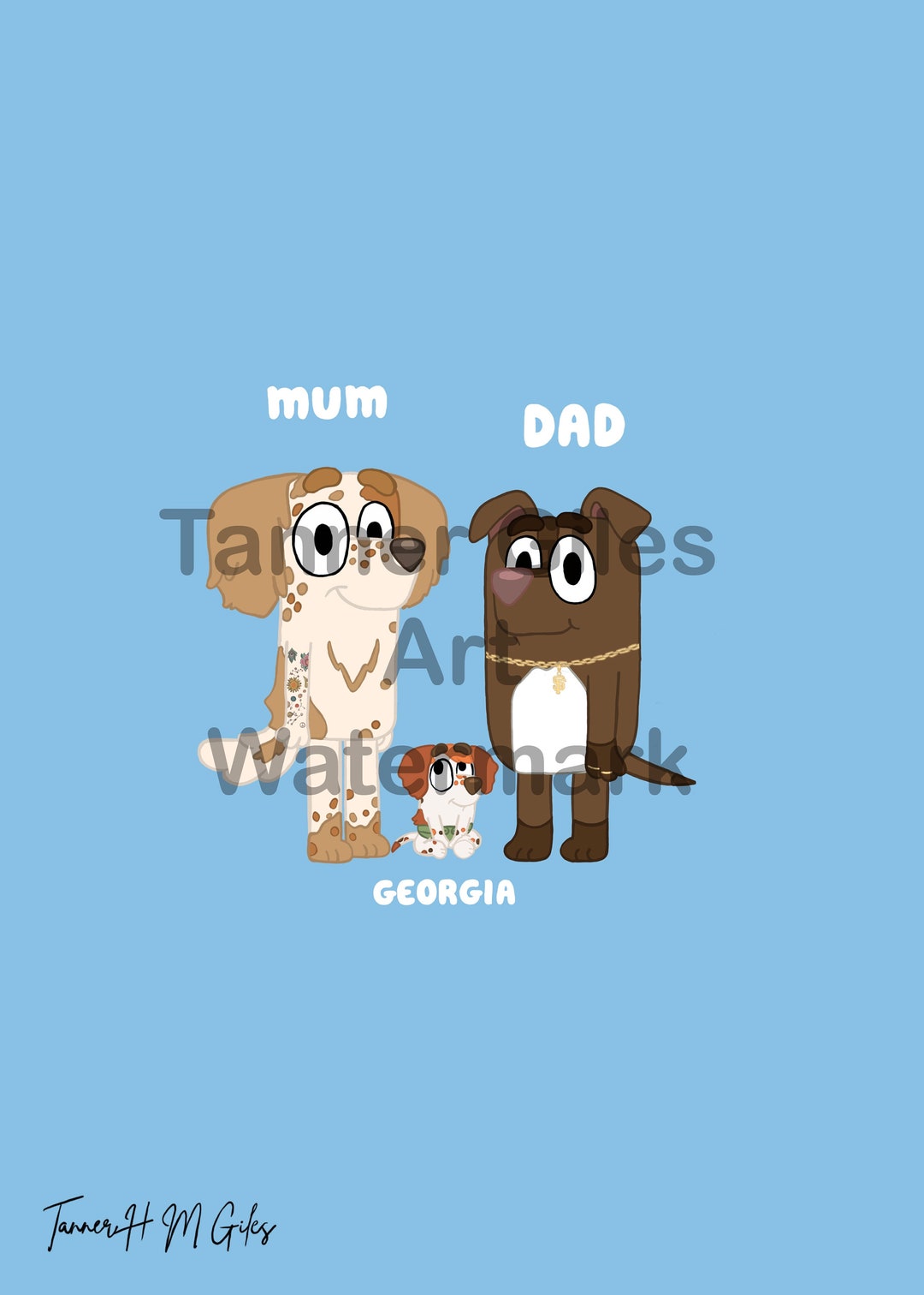 Custom Bluey Characters - Etsy