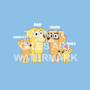 Custom Bluey Characters - Etsy