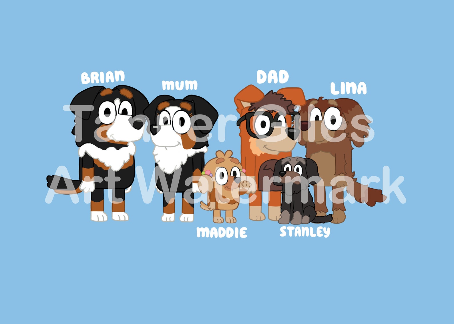 Custom Bluey Characters - Etsy