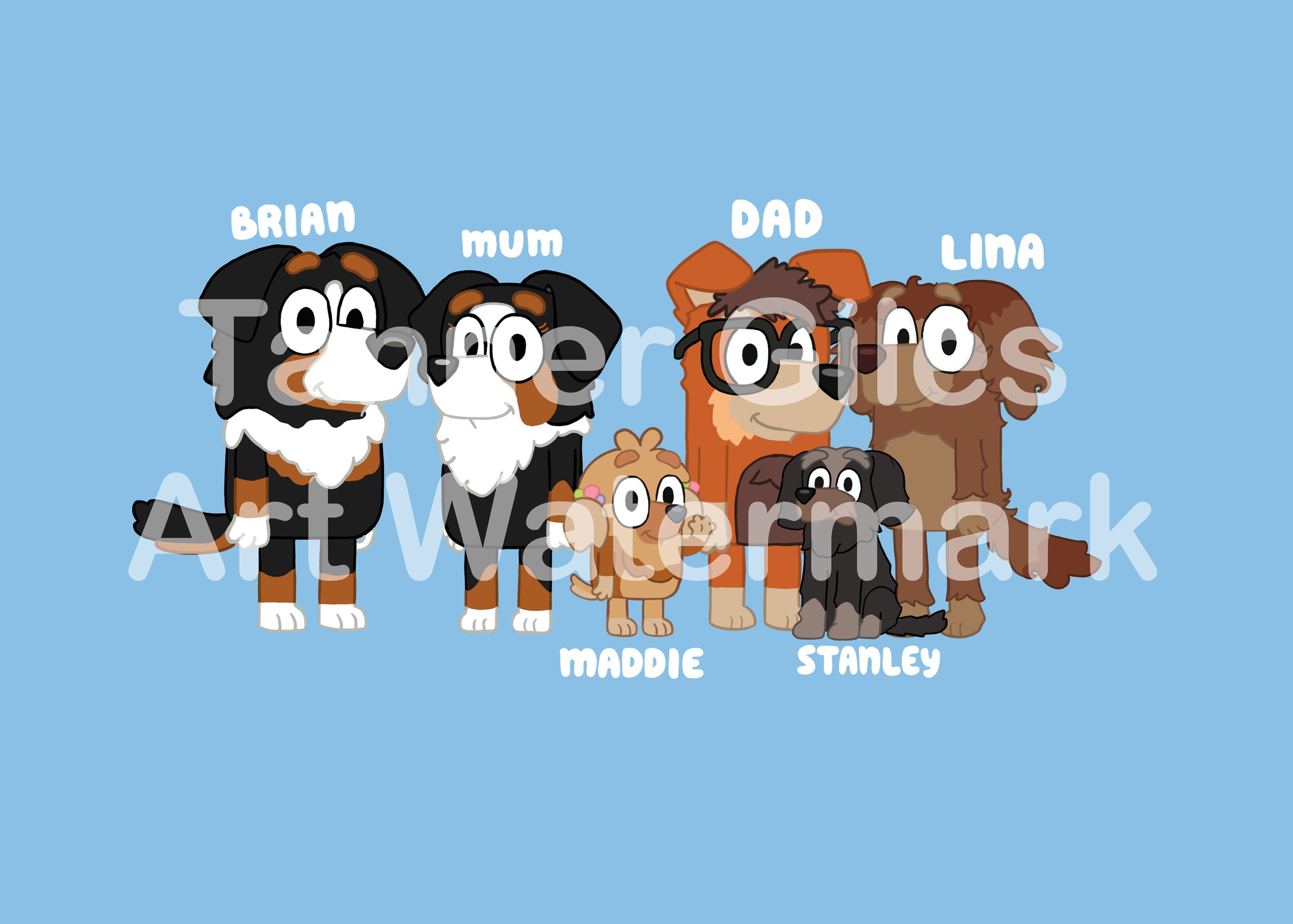 Custom Bluey Characters - Etsy