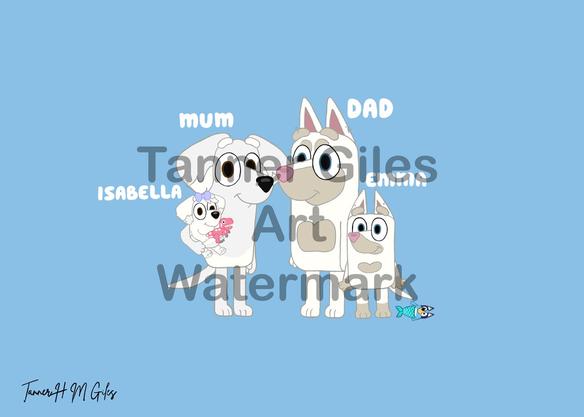 Custom Bluey Characters - Etsy