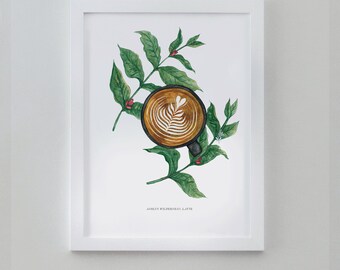 Coffee Botanical Poster - Etsy