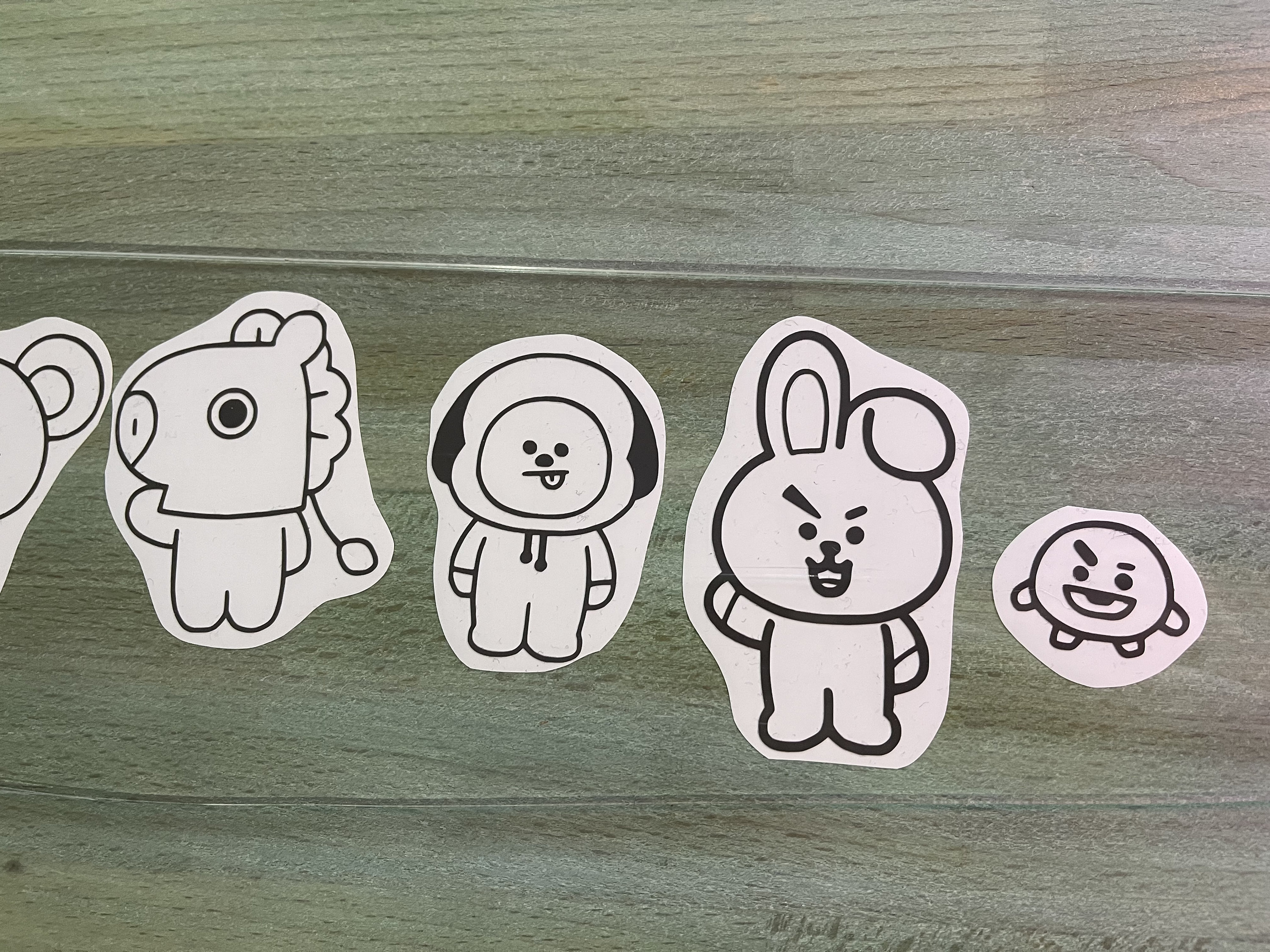 BT21 Vinyl Decals - Etsy