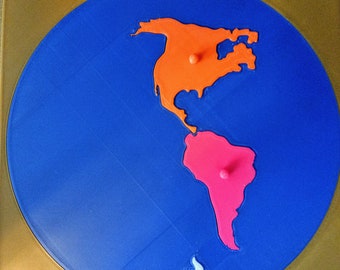 Montessori Continents of the World Stencils for Preschool Kindergarten ...