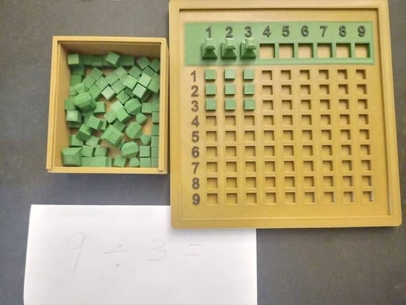 Montessori Division Board - Etsy