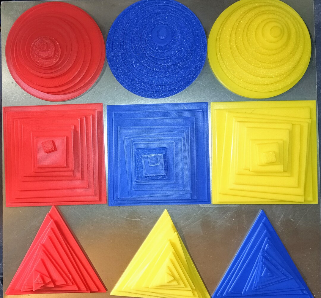 Montessori Graded Geometric Figures - Etsy