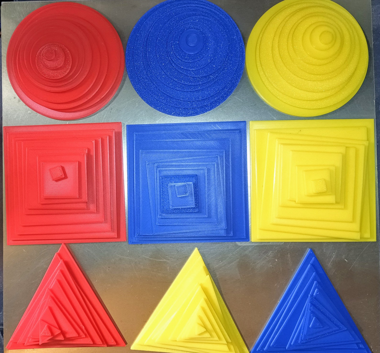 Montessori Graded Geometric Figures - Etsy