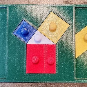 Montessori Theorem of Pythagoras Plates - Etsy