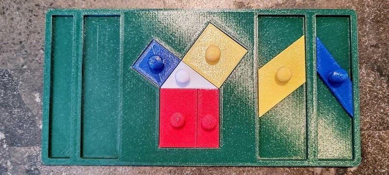 Montessori Theorem of Pythagoras Plates - Etsy
