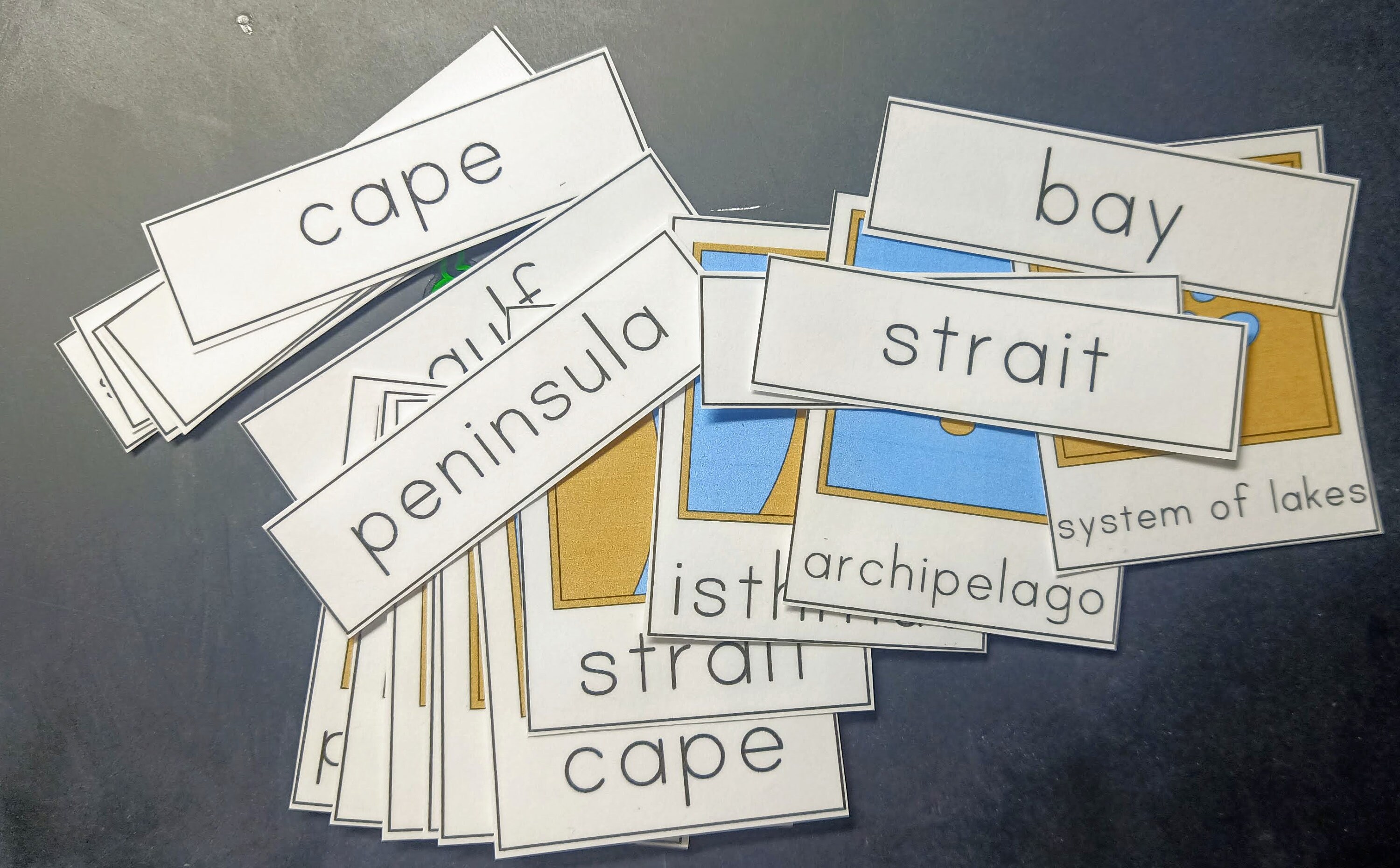 Montessori Land and Water Forms - Etsy