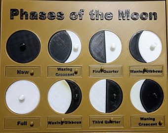 Phases of the Moon Puzzle - Etsy