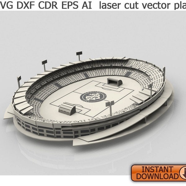 Stadium Laser Svg - Etsy