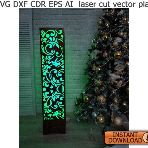 Night Light Laser Cut Files Cnc Router Plans DXF SVG CDR Lamp | Etsy