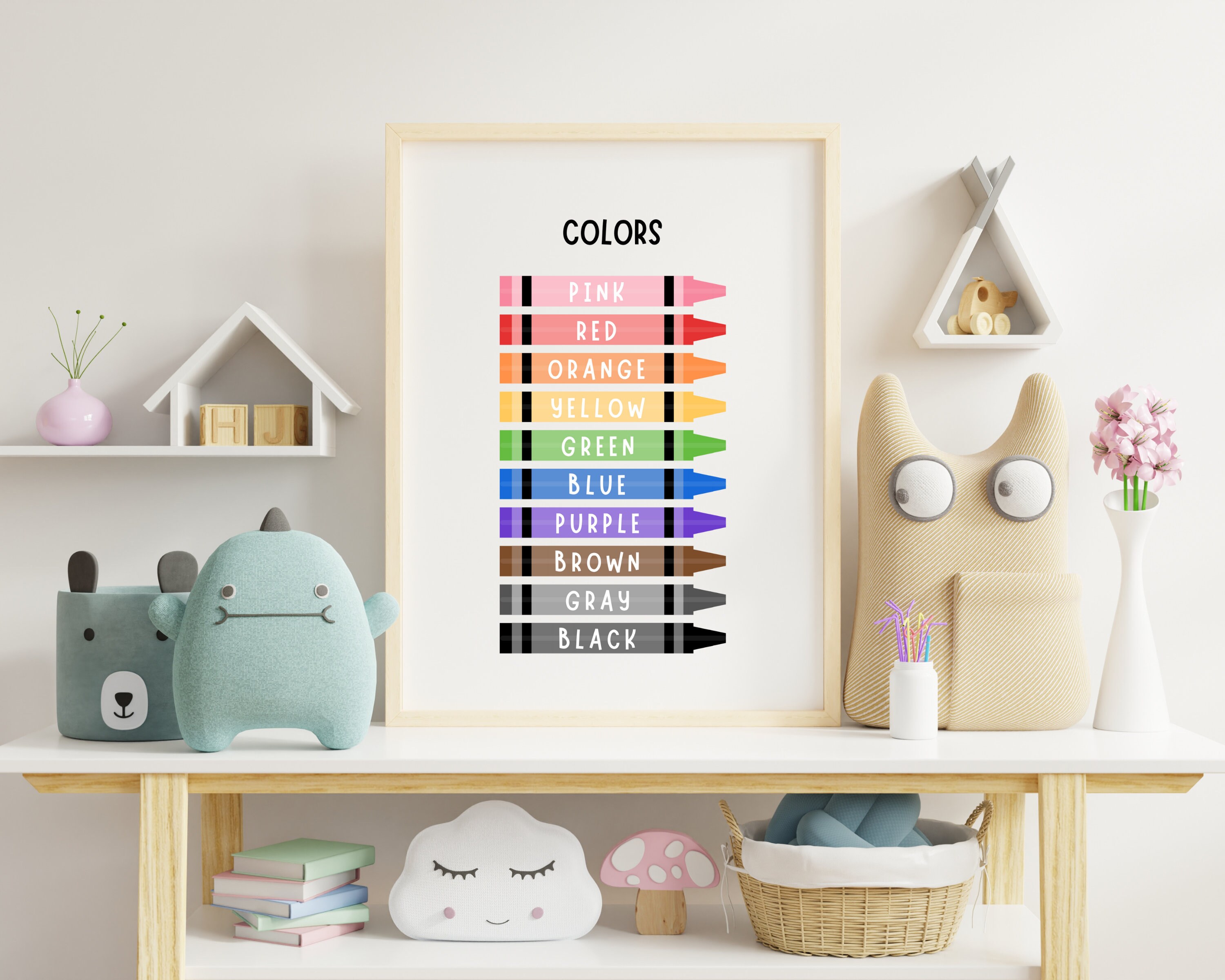 Colors Poster Educational Posters Kindergarten Poster - Etsy