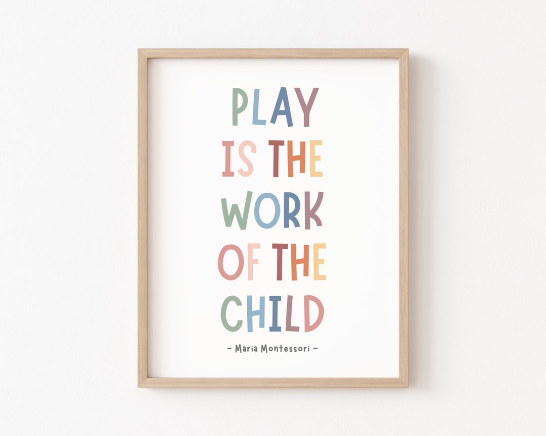 Play is the Work of the Child, Boho Classroom Decor, Play Therapy ...