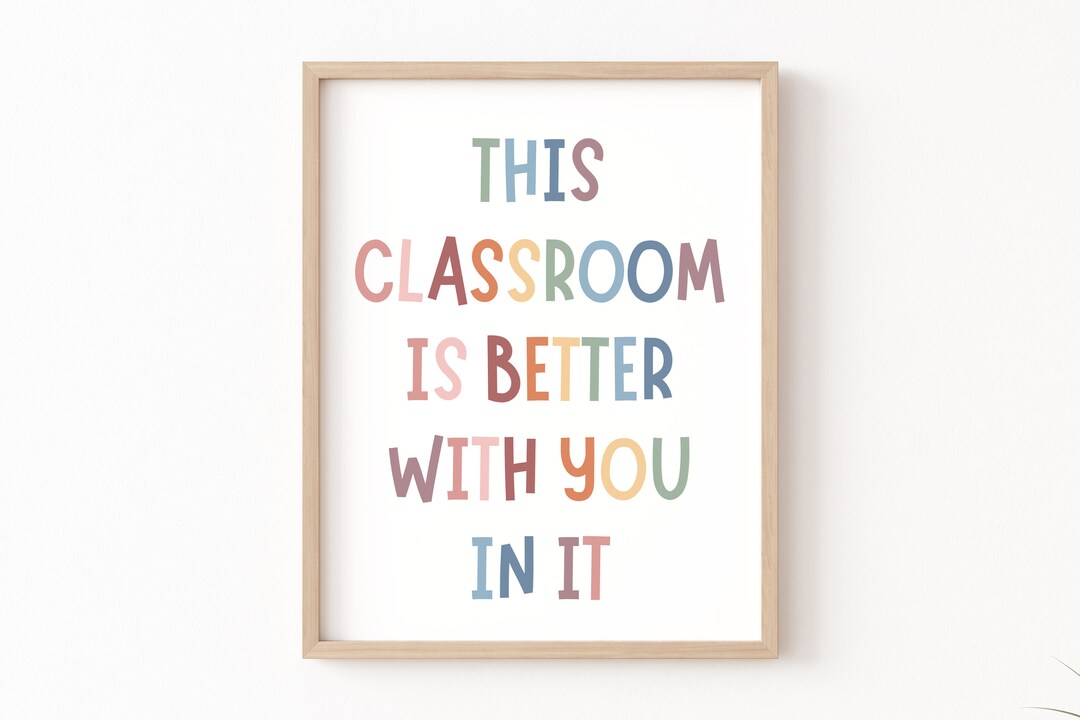 This Classroom is Better With You in It, Boho Classroom Decor ...