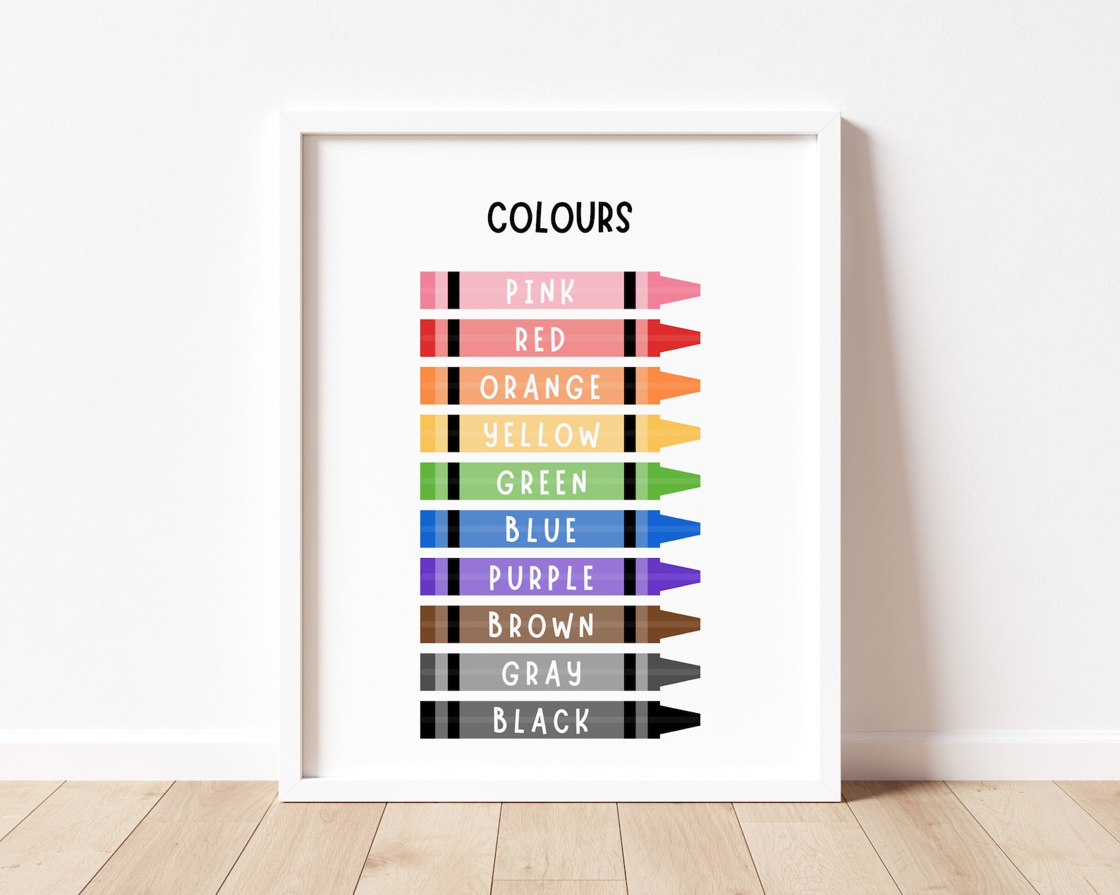Colours Poster Educational Posters Kindergarten Poster - Etsy