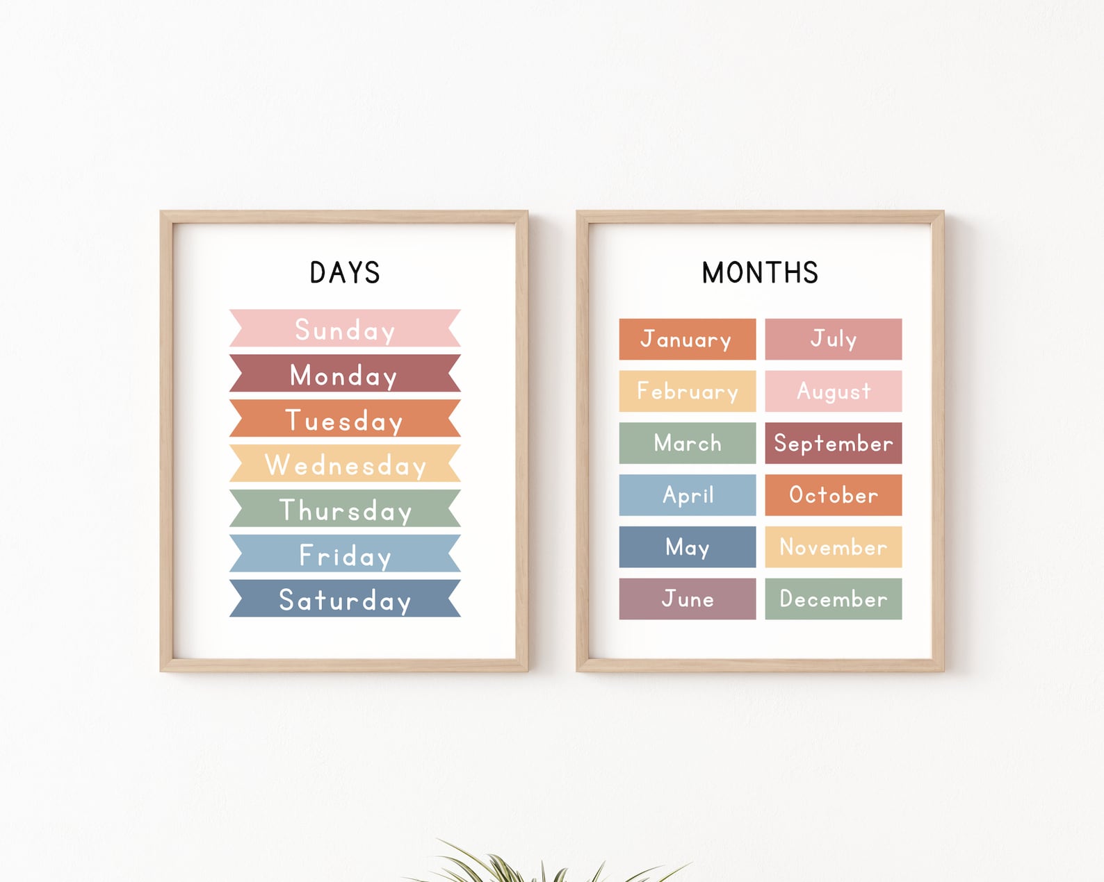 Set of 12 Educational Posters, Montessori Classroom Decor, Homeschool ...