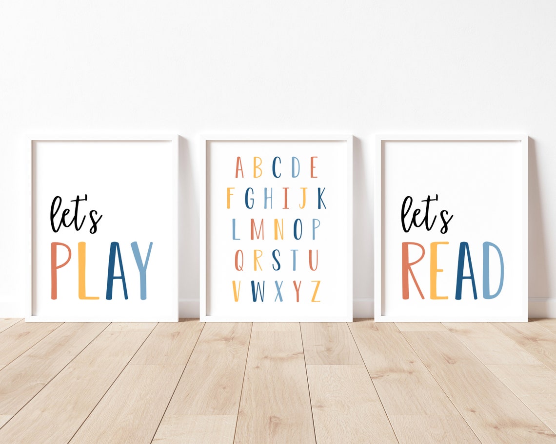 Lets Play Printable Set of 3 Classroom Posters Let's | Etsy