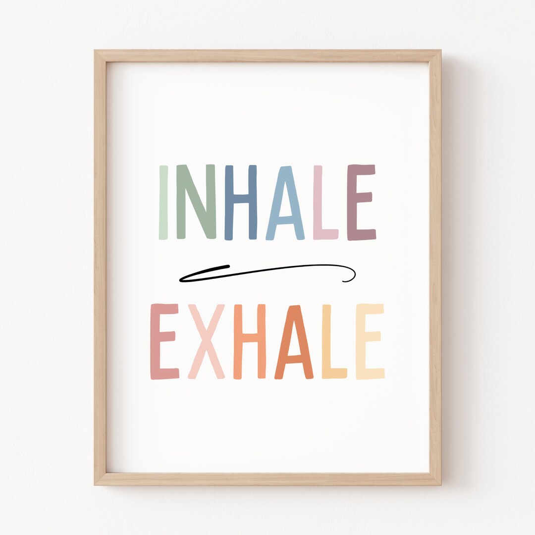 Inhale Exhale Printable Coping Skills Grounding Techniques Mental ...