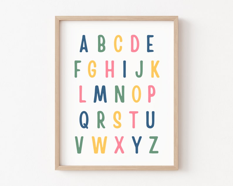 Alphabet Poster Classroom Posters Alphabet Printable - Etsy