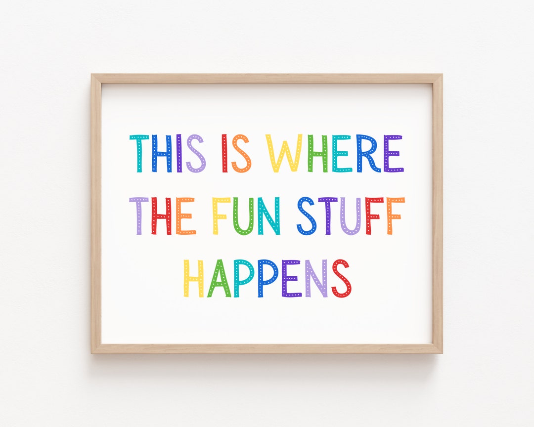 This is Where the Fun Stuff Happens, Rainbow Playroom, Playroom ...