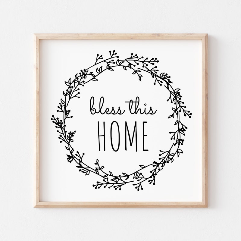 Bless This Home Sign - Etsy